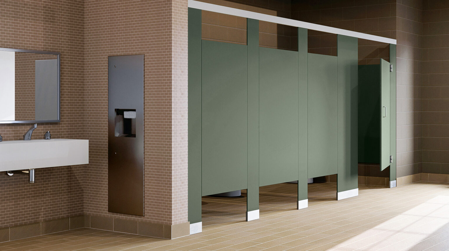 Bobrick Traditional Partitions Bathroom Stalls - Mavi New York